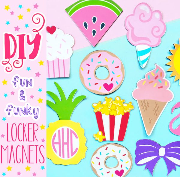 These fun and easy to make locker magnets are literally the best thing ...