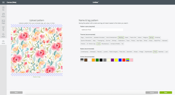 Using Pattern Fill In Design Space - Kayla Makes