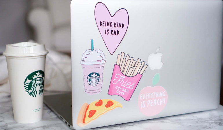 How To Make Your Own Laptop Decals With Printable Vinyl - Kayla Makes