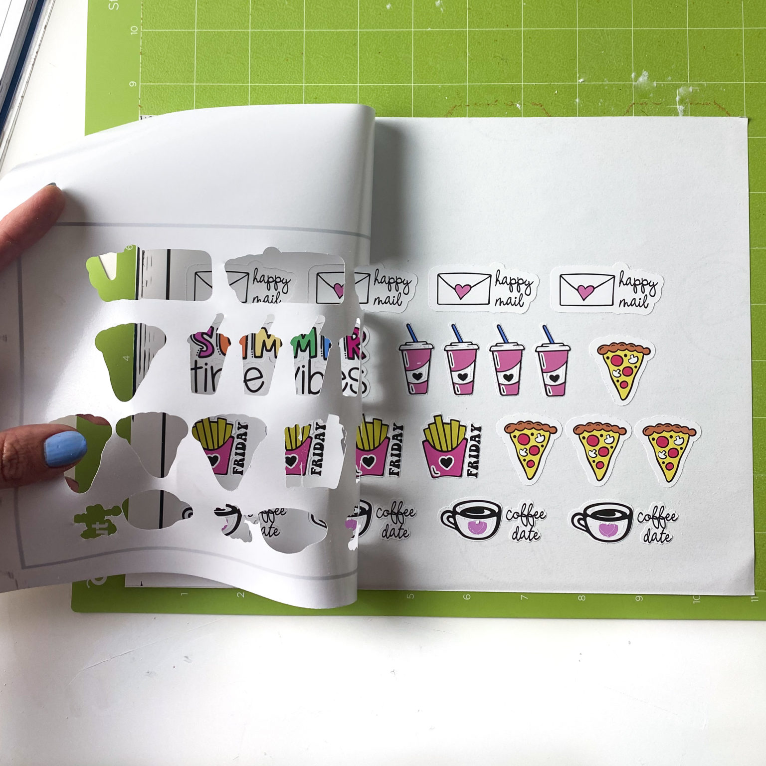 Print Then Cut Planner Stickers With Inkjet Printable Vinyl - Kayla Makes