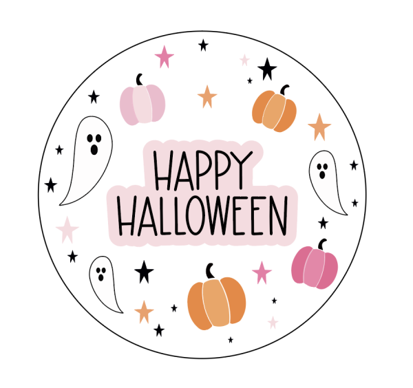 Happy Halloween Sticker - Kayla Makes