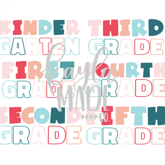 Elementary School Grades SVG Bundle - Kayla Makes