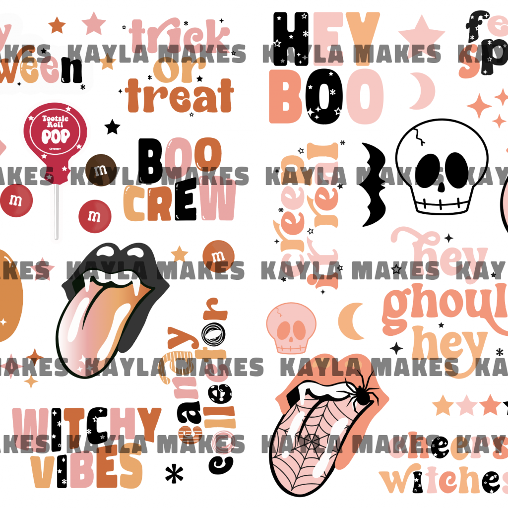 Spooky Sticker Sheets - Kayla Makes