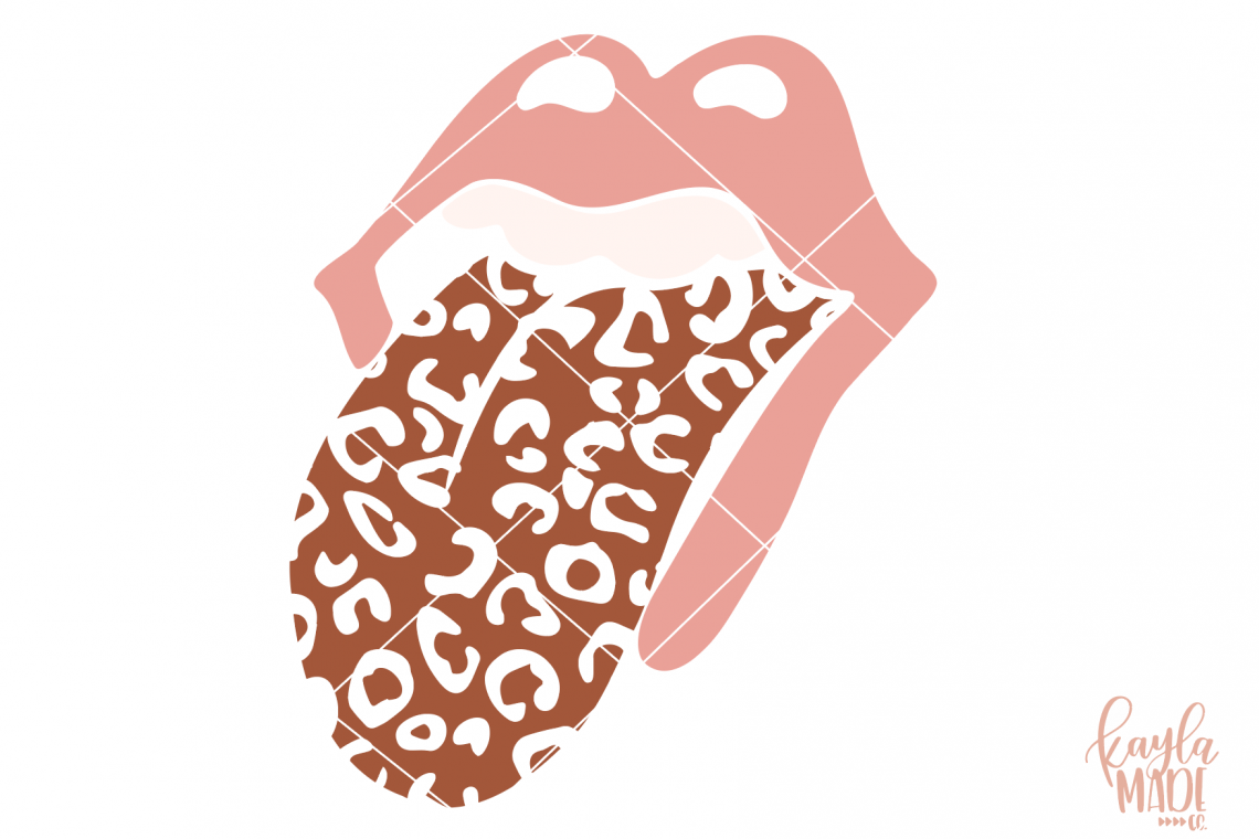 Leopard Print Stones Logo SVG/PNG - Kayla Makes