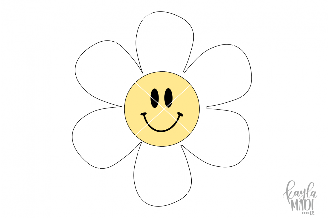 Smiley Daisy SVG/PNG - Kayla Makes