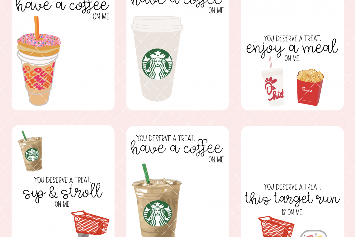 Printable Gift Card Set - Kayla Makes