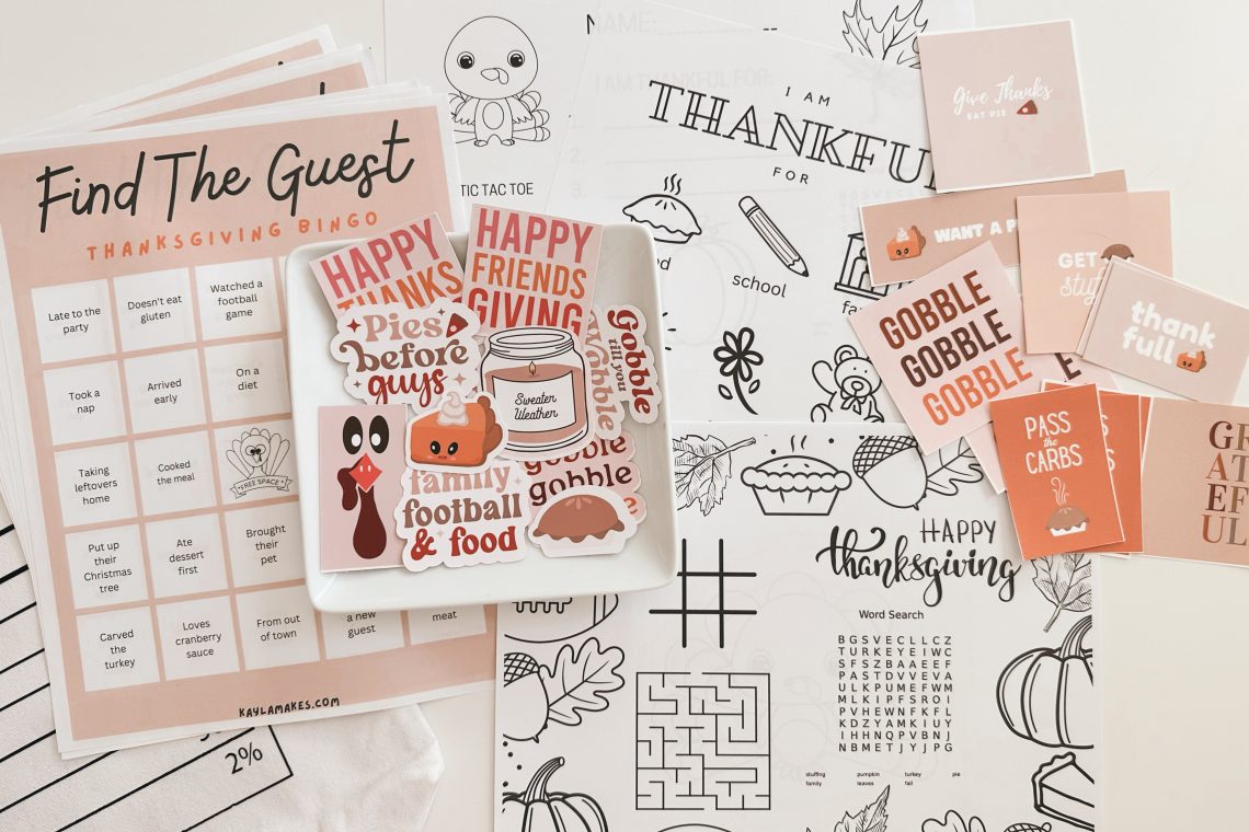 Printable Thanksgiving Bundle - Kayla Makes