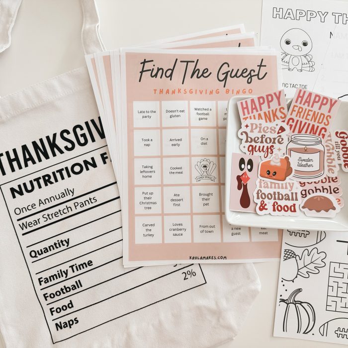 Printable Thanksgiving Bundle - Kayla Makes