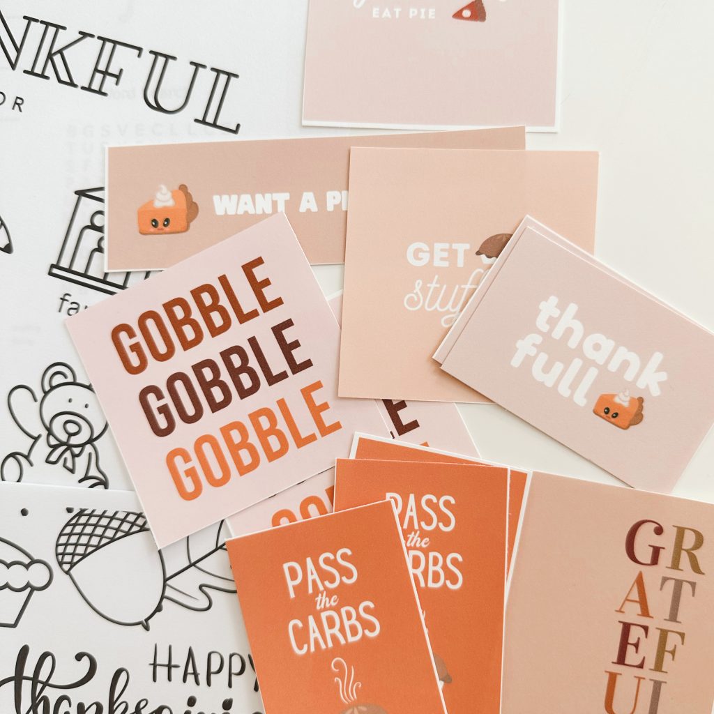 Printable Thanksgiving Bundle - Kayla Makes
