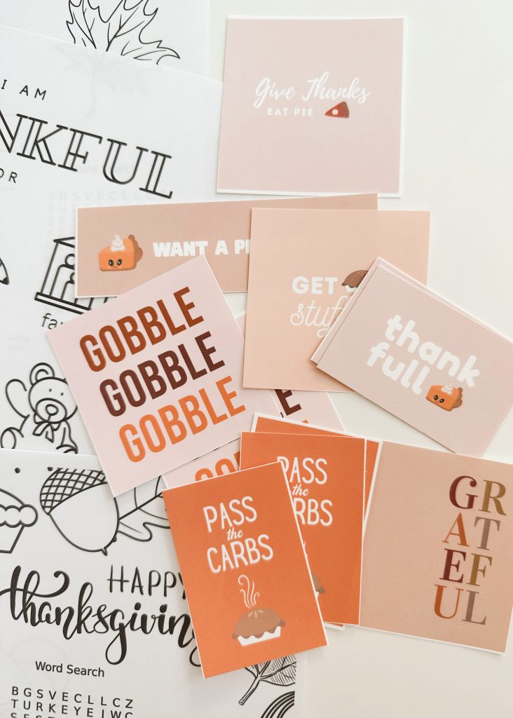 Printable Thanksgiving Bundle - Kayla Makes