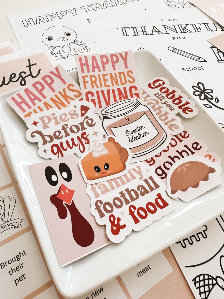 Printable Thanksgiving Bundle - Kayla Makes