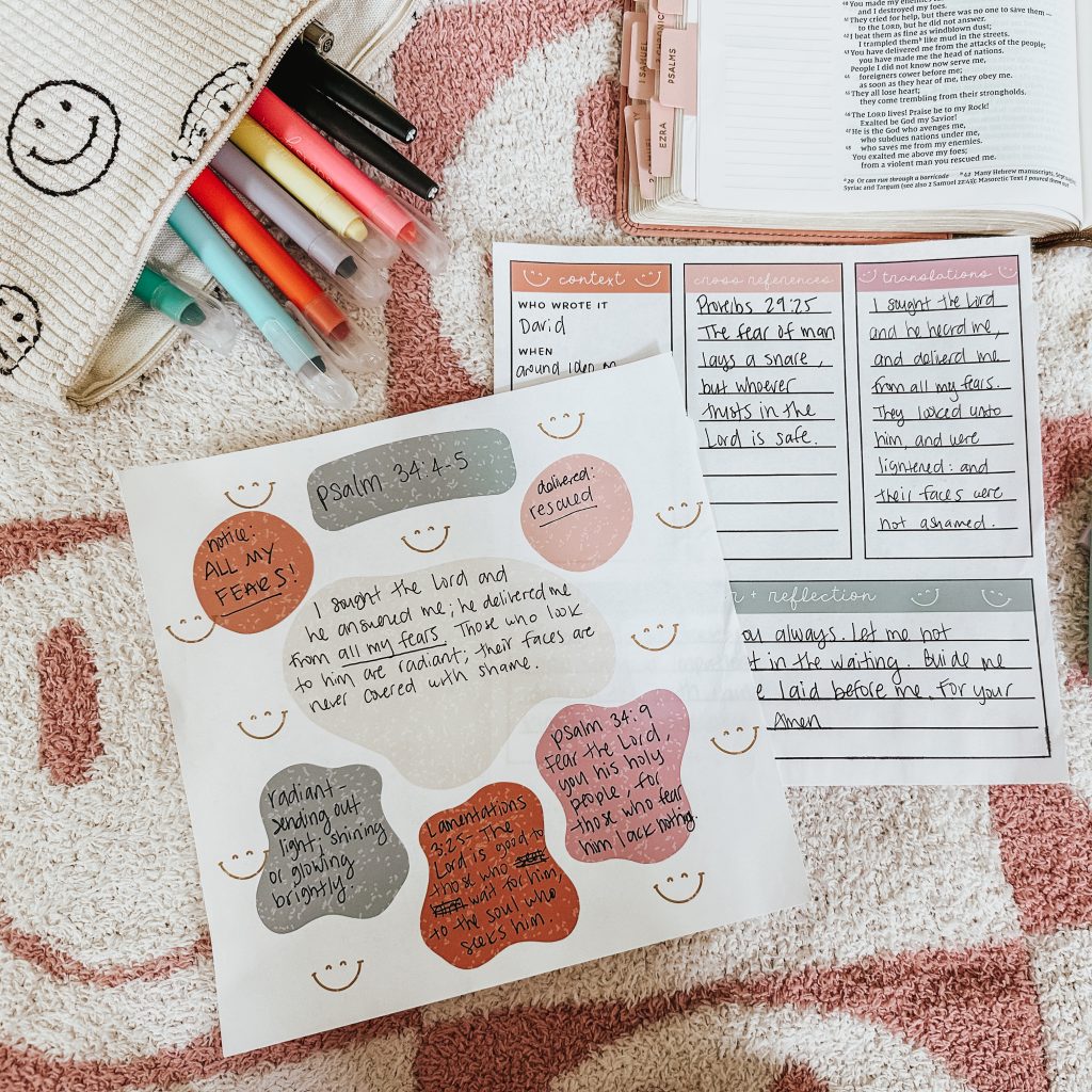 Verse Mapping Printables - Kayla Makes