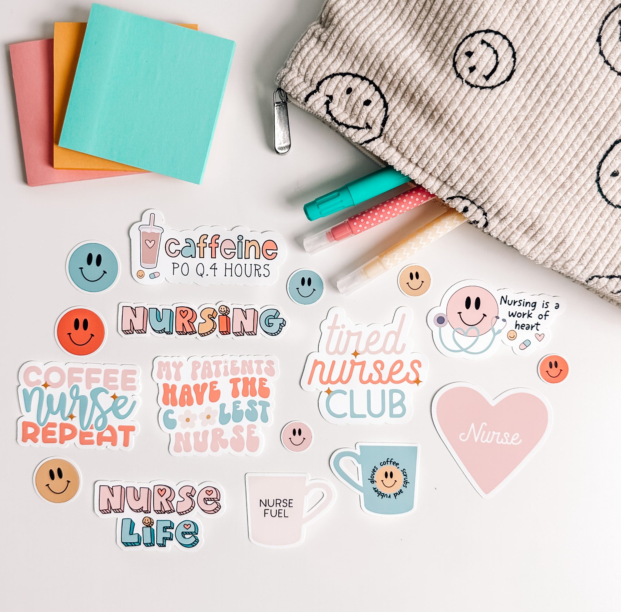 Nurse Sticker Set - Kayla Makes