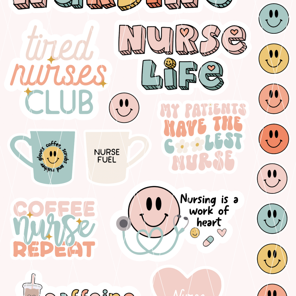 Nurse Sticker Set - Kayla Makes