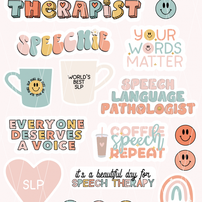 Speech Pathologist Sticker Set - Kayla Makes