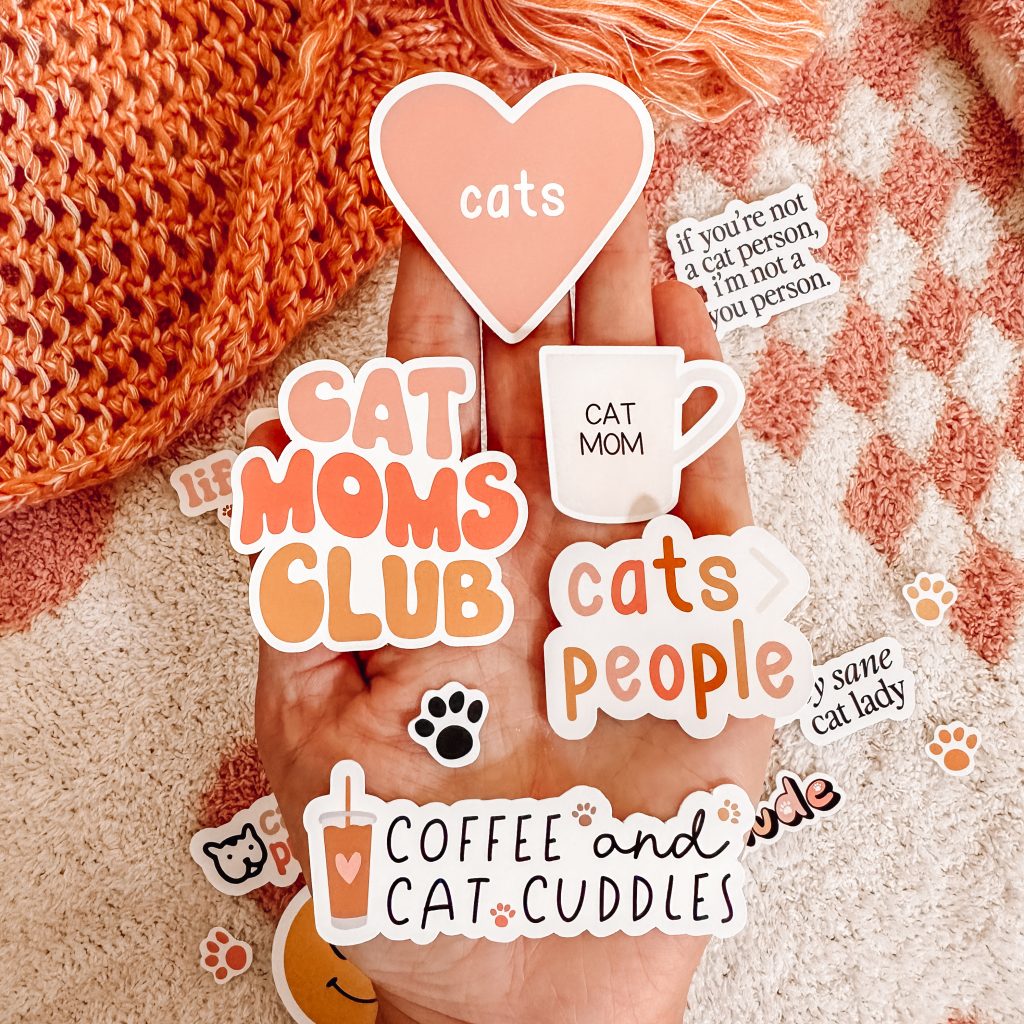 Cat Mom Sticker Set - Kayla Makes