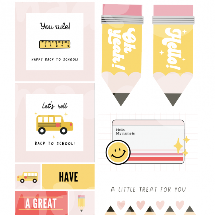 Back To School Tags and Flags Bundle - Kayla Makes