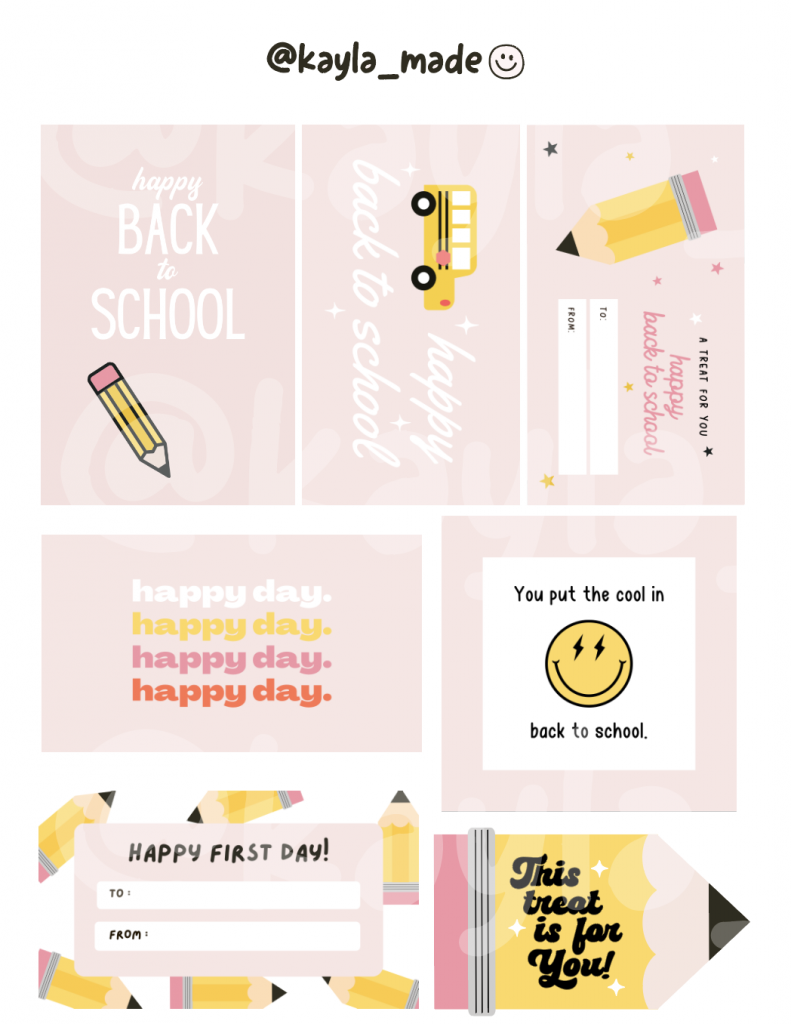 Back To School Tags and Flags Bundle - Kayla Makes