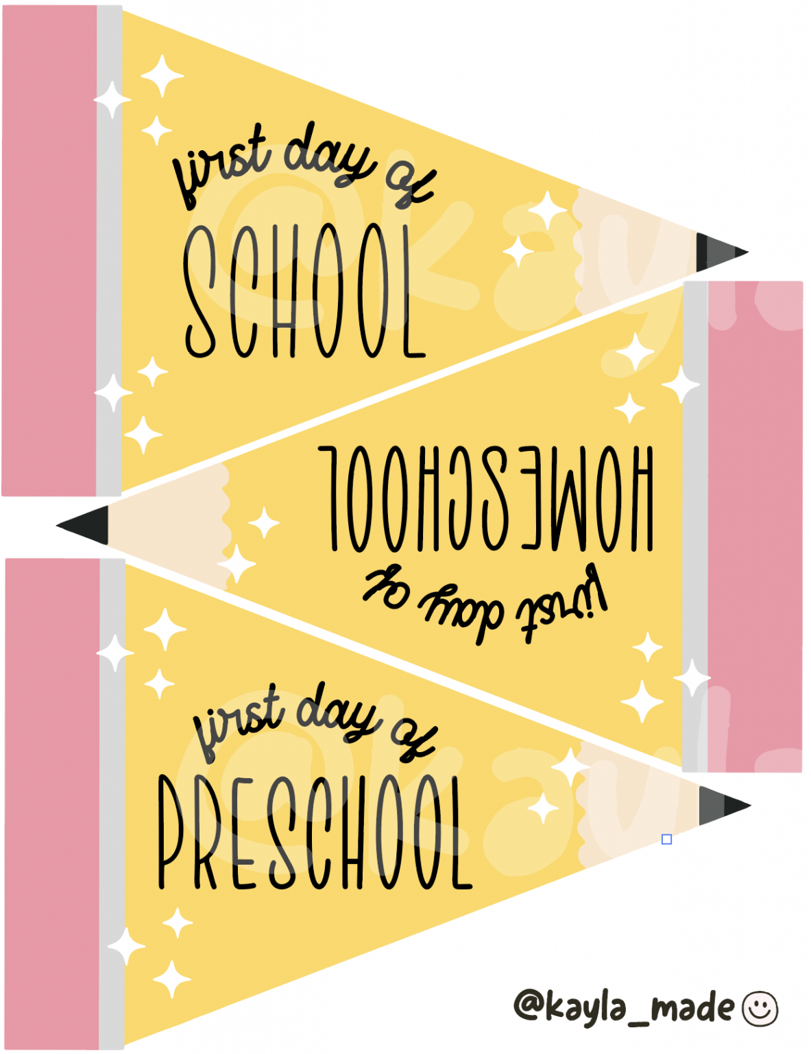 Back To School Tags and Flags Bundle - Kayla Makes