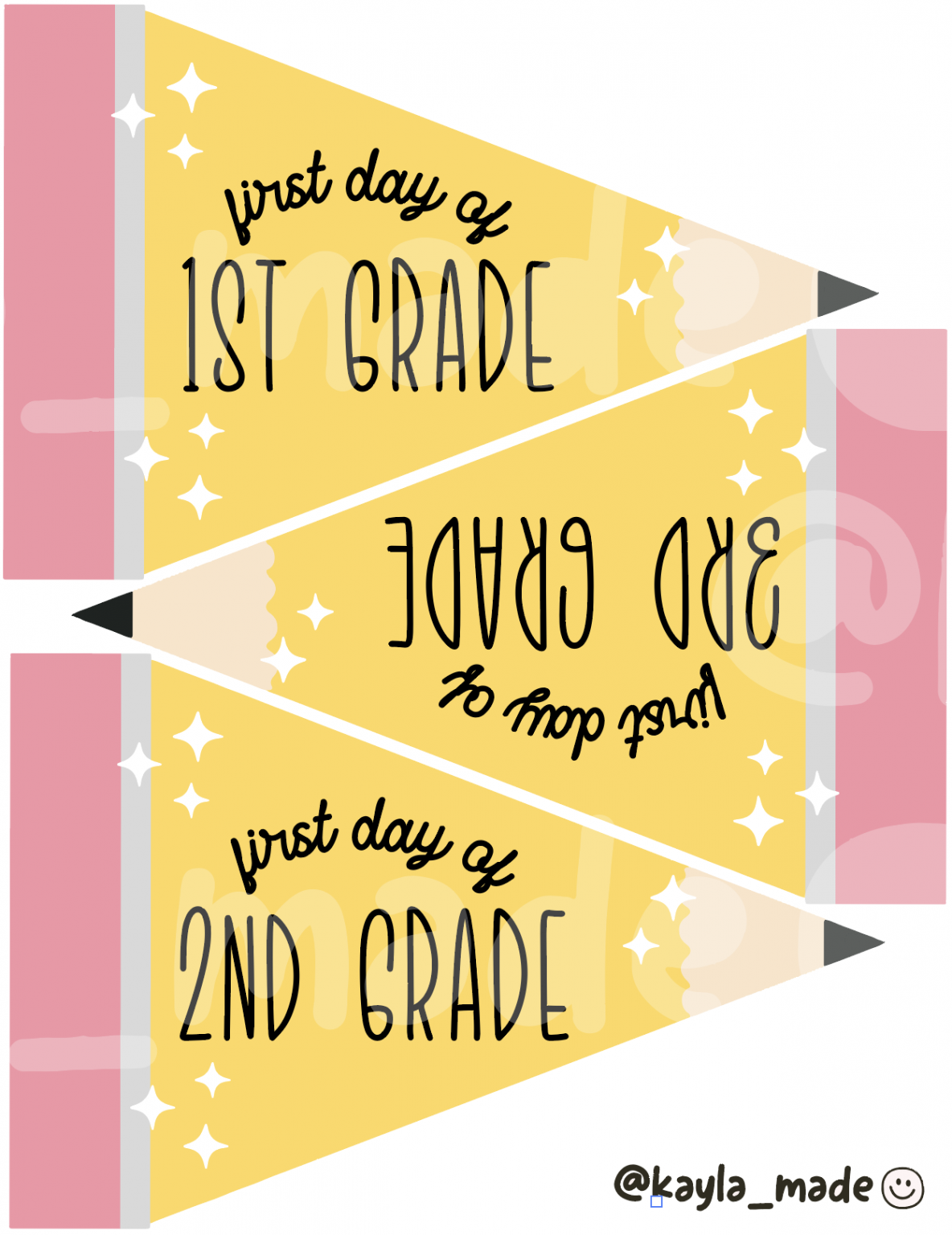 Back To School Tags and Flags Bundle - Kayla Makes