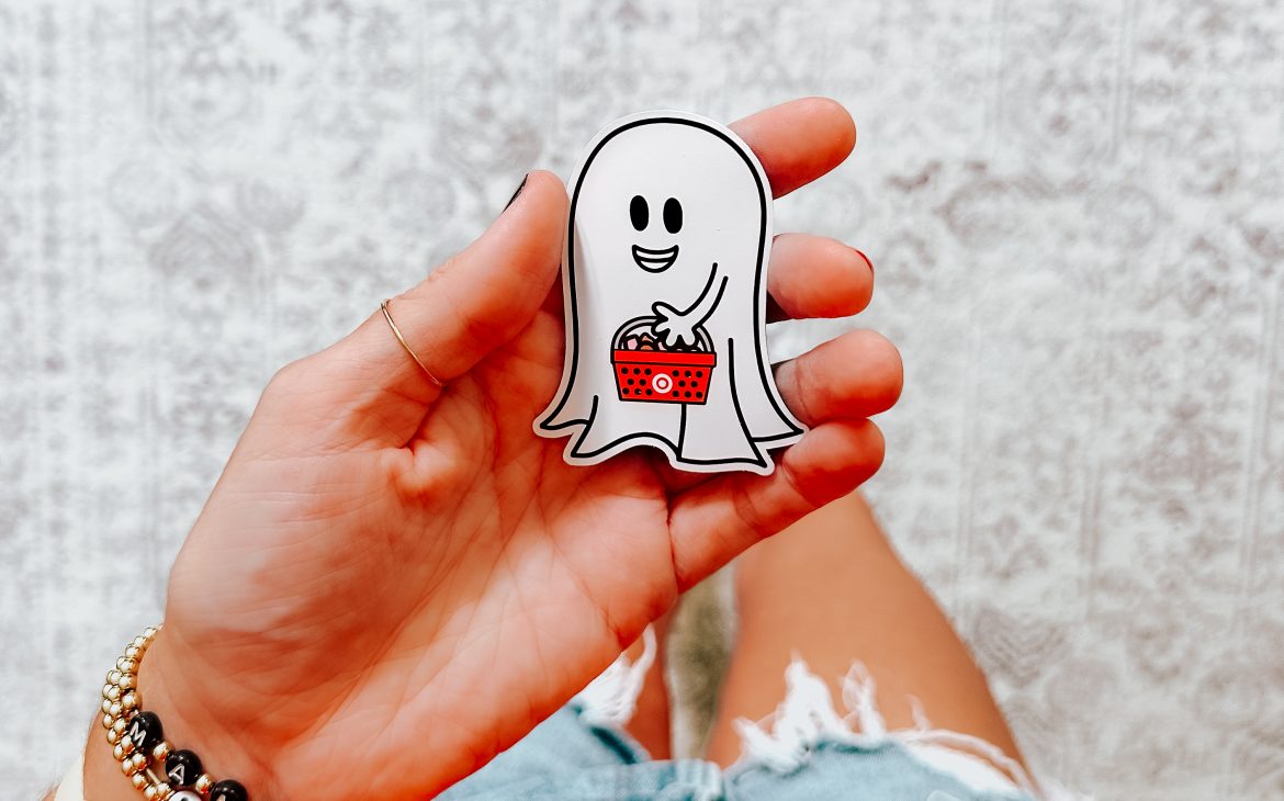 Target Ghost Sticker - Kayla Makes