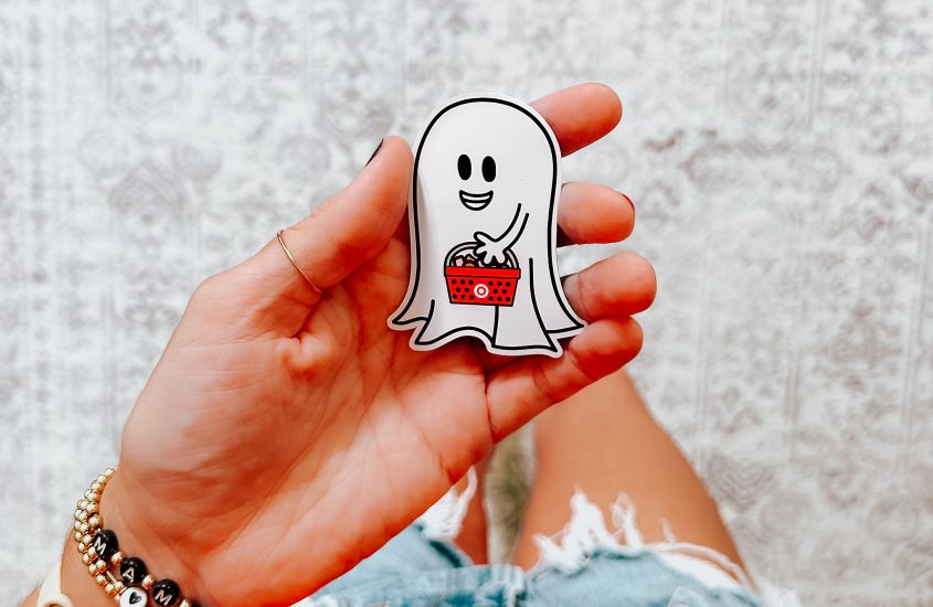 Target Ghost Sticker - Kayla Makes