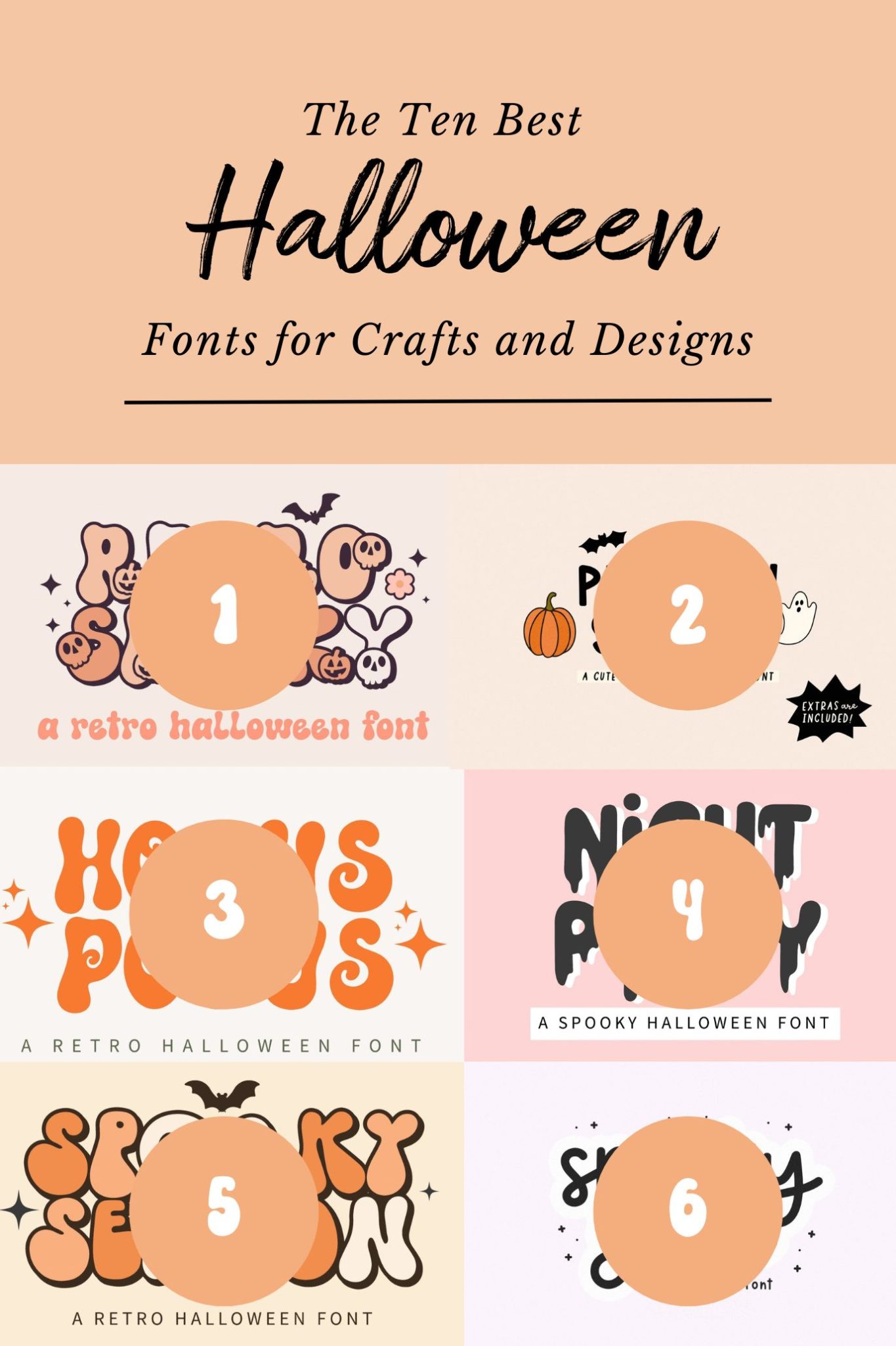 Ten Best Halloween Fonts For Crafts and Designs - Kayla Makes