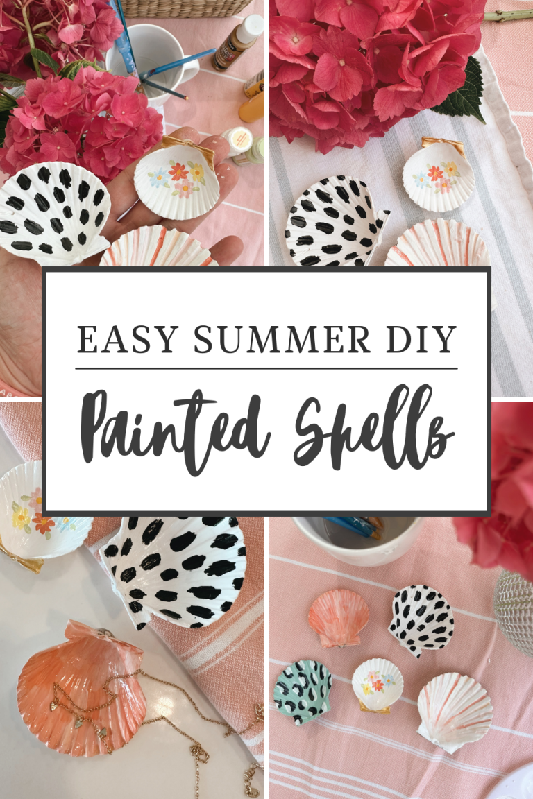 Summer DIY- Painted Seashell Trinket Dishes - Kayla Makes