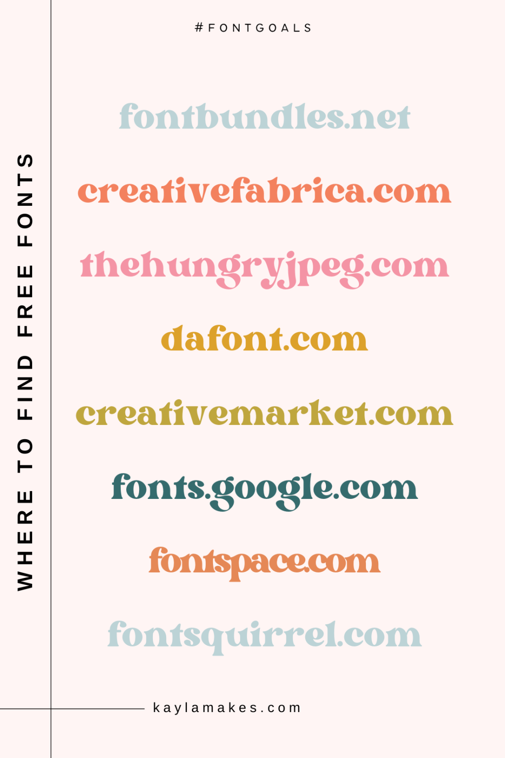 Best Websites For Free Fonts - Kayla Makes