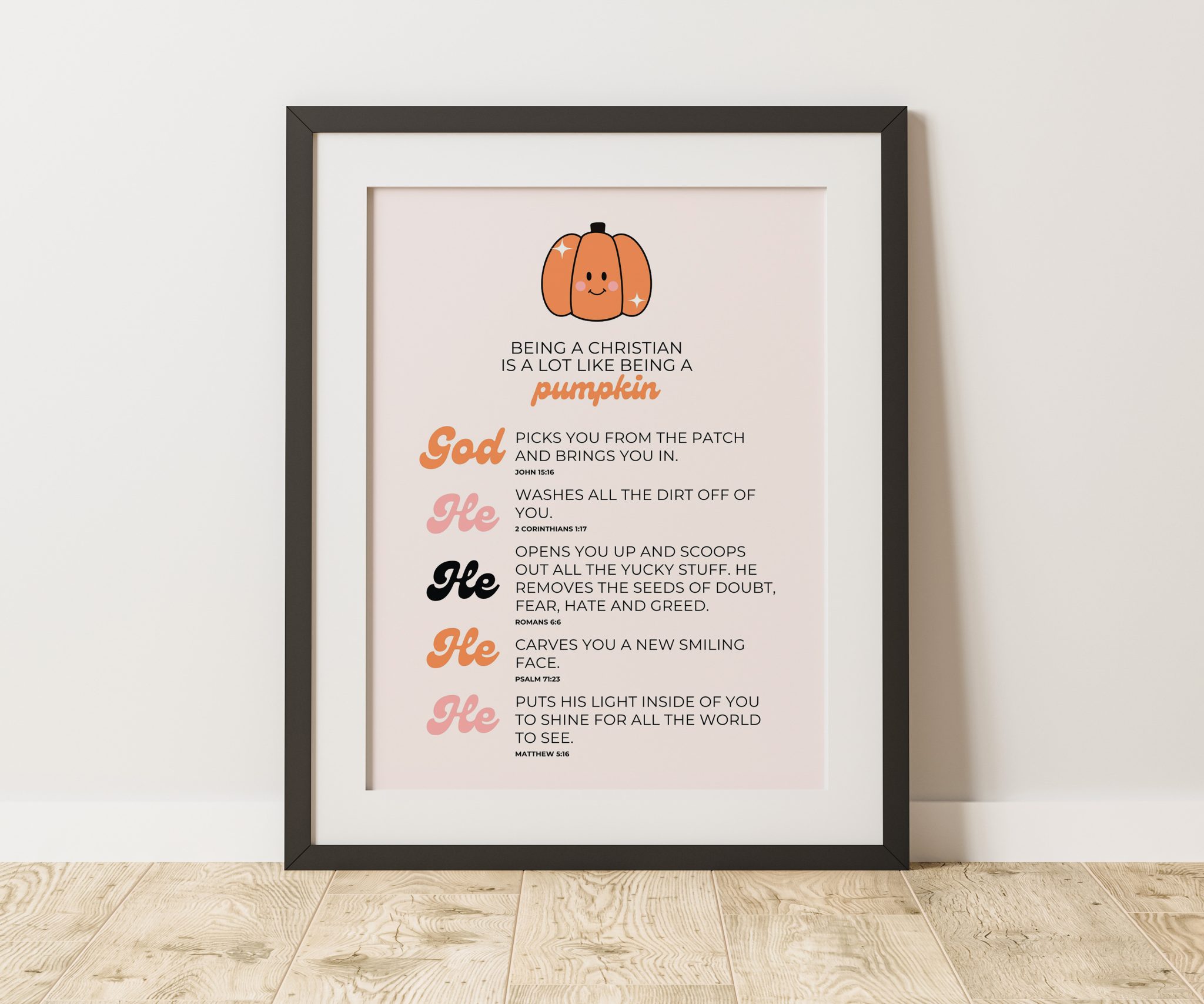 Christian Pumpkin Printable - Kayla Makes