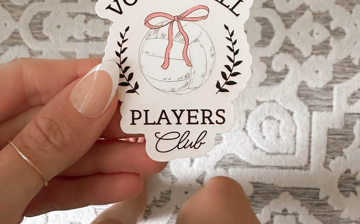 Volleyball Players Club Sticker - Kayla Makes