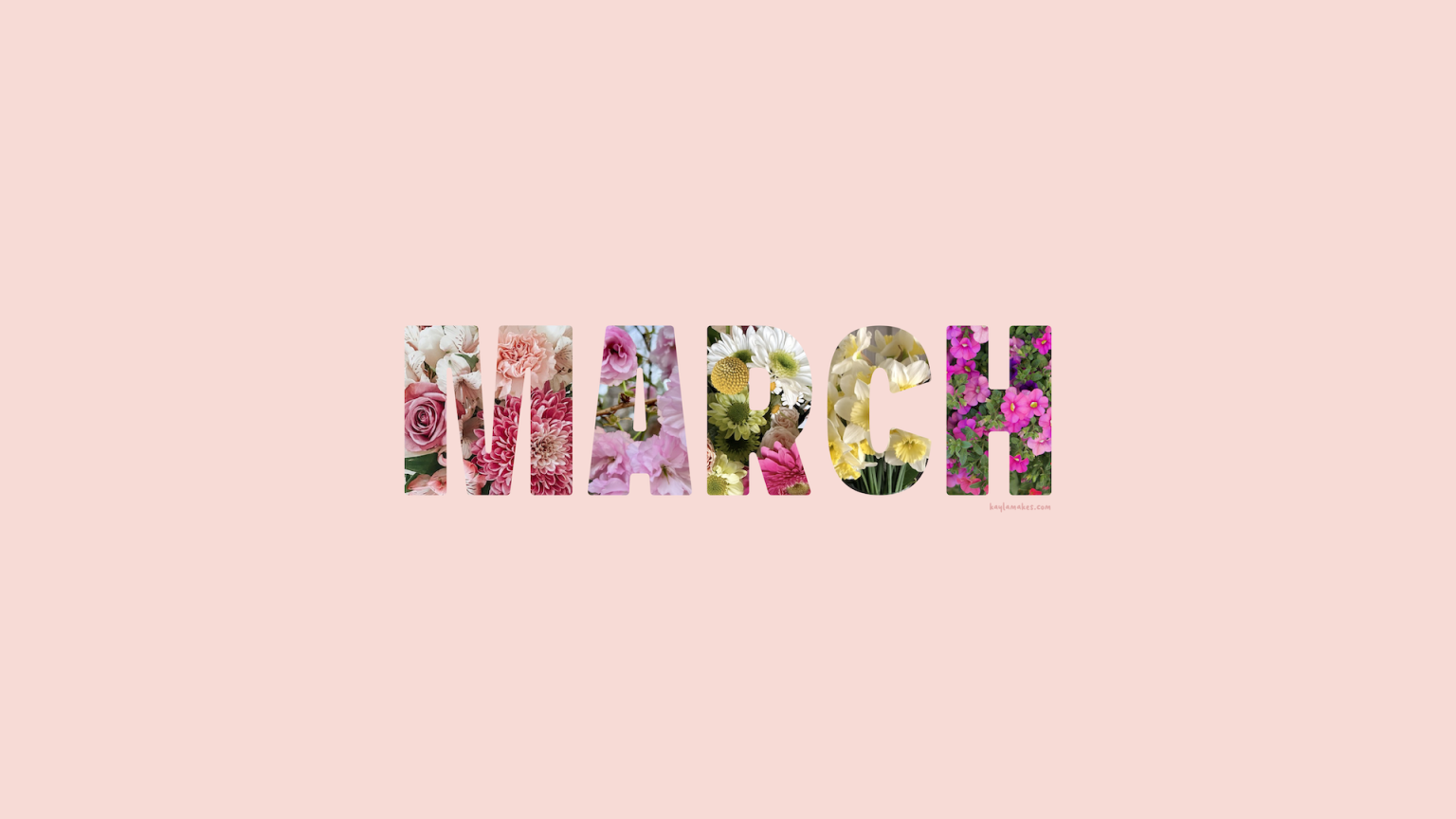 March Tech Backgrounds: Free Spring Inspired Wallpapers - Kayla Makes